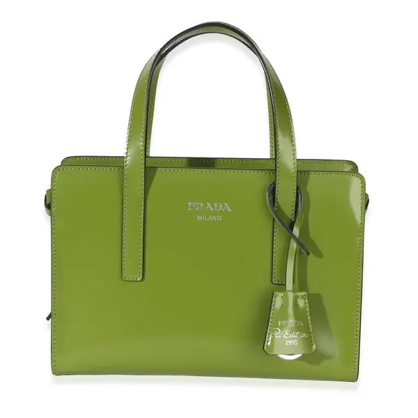 Prada Brushed Leather Re-edition 1995 Bag - Green