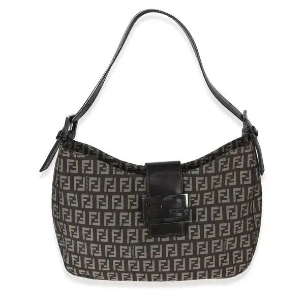 Fendi Vintage Zucchino Canvas Hobo Bag - Brown
