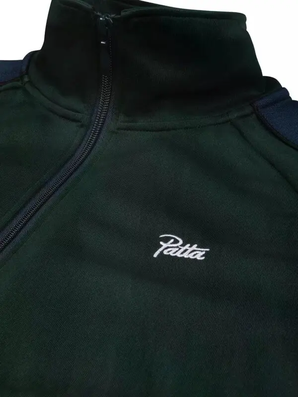 PATTA Zip-up High-collar Sweatshirt