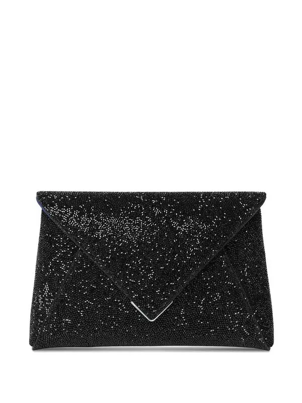 Tyler Ellis Small Lee Pouchet Embellished Clutch Bag - Black