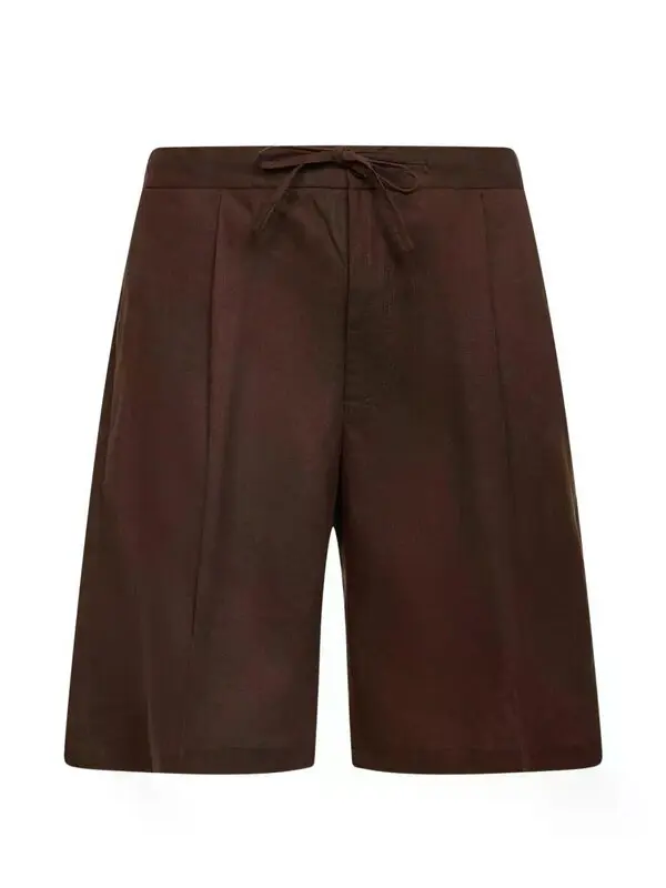 HEVO Torrelapillo Pleated Shorts - Brown