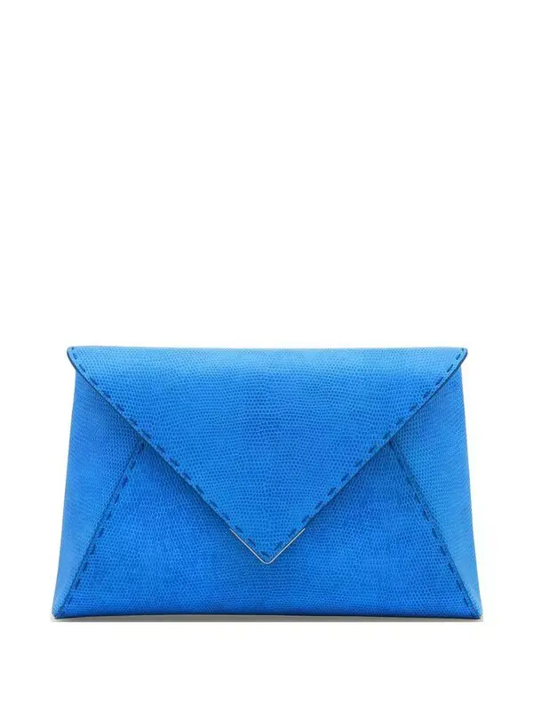 Tyler Ellis Large Lee Pouchet Clutch Bag - Blue