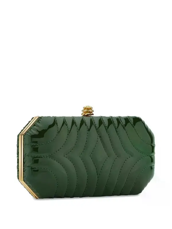 Tyler Ellis Small Perry Quilted Patent-leather Clutch Bag
