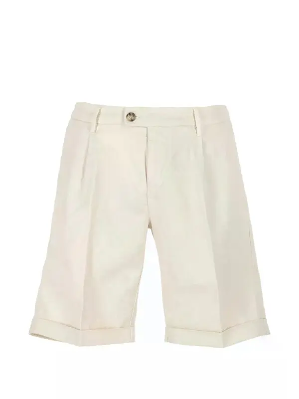 RE-HASH Pleated Turn-up Shorts - Neutrals