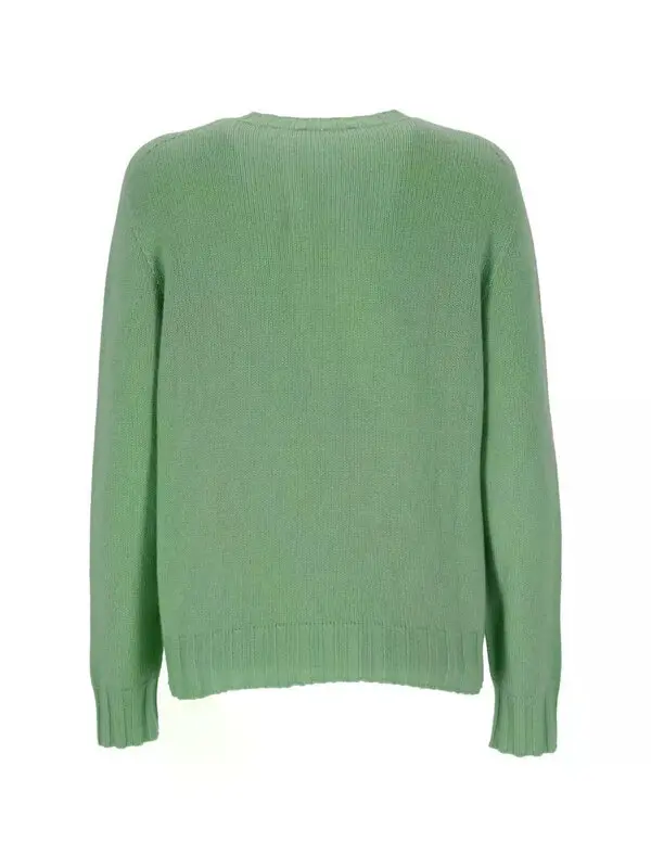 OLIVER LATTUGHI Ribbed-trim Cashmere Sweater