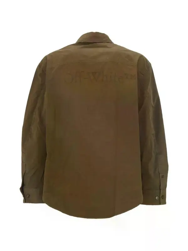 Off-White Logo-print Flap-pocket Shirt
