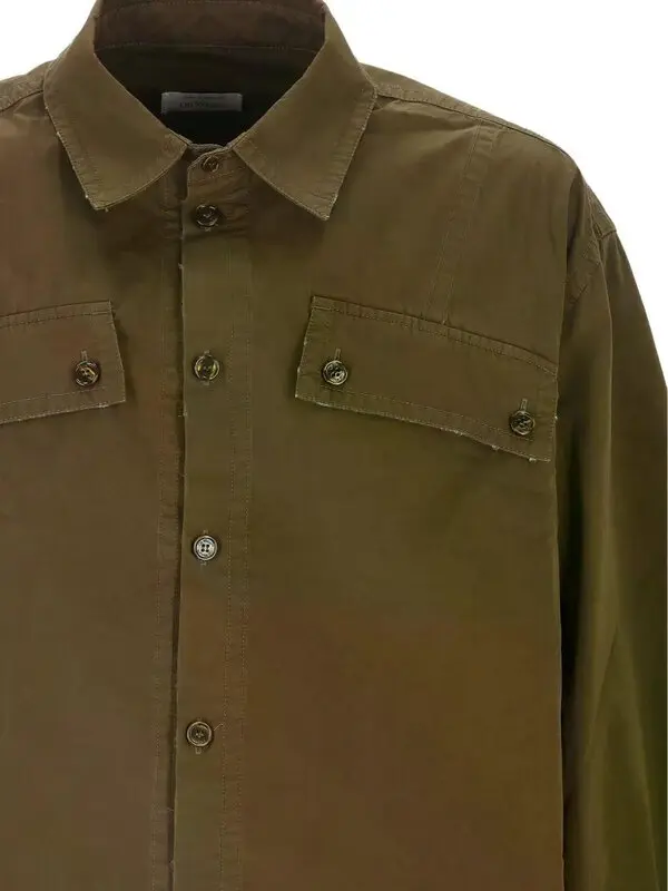 Off-White Logo-print Flap-pocket Shirt