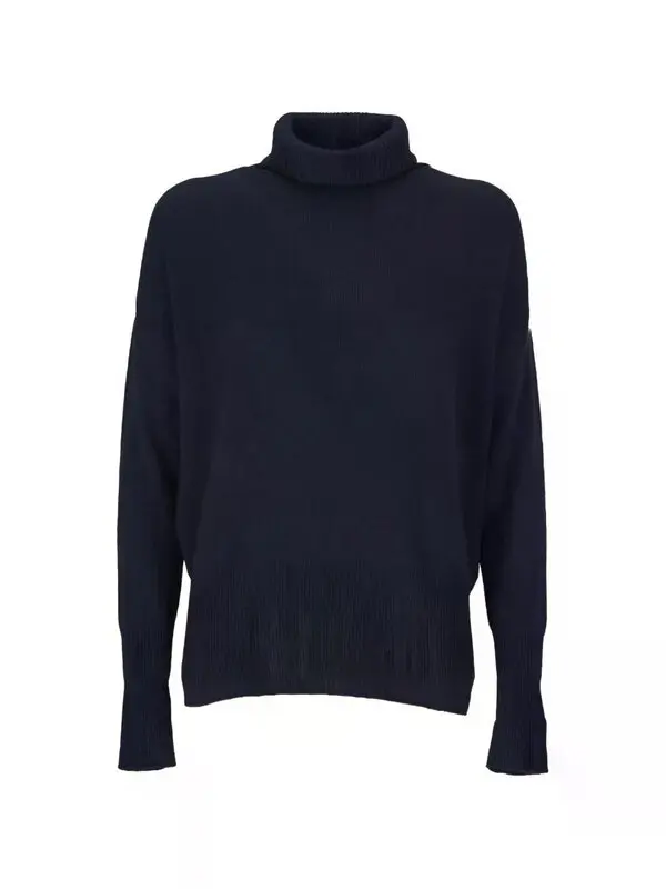 OLIVER LATTUGHI Cashmere Roll Neck Sweater - Blue