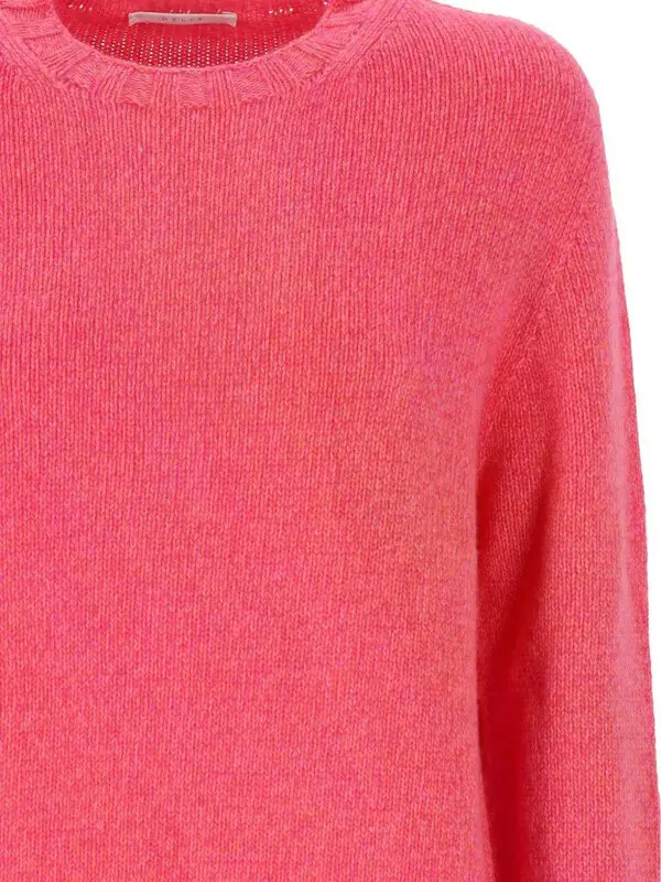 OLIVER LATTUGHI Ribbed-trim Cashmere Sweater
