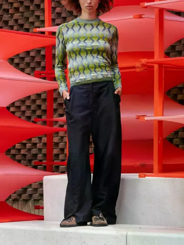 Henrik Vibskov Geometric Pattern Knit T-shirt