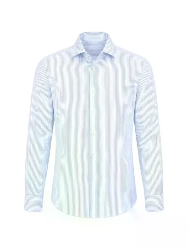XACUS Striped Long-sleeve Shirt - Blue
