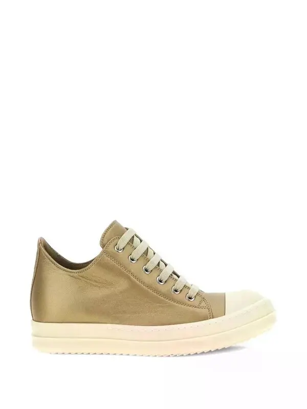 Rick Owens Gold Milk Sneakers - Metallic