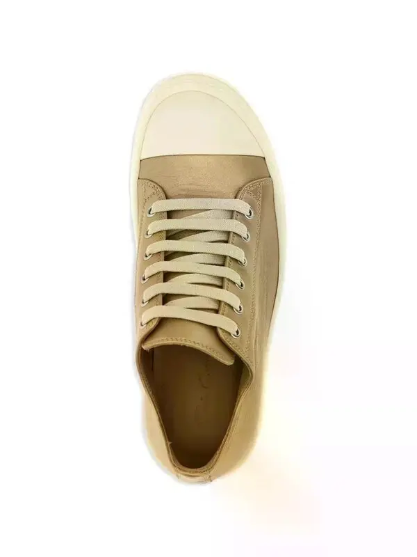 Rick Owens Gold Milk Sneakers - Metallic