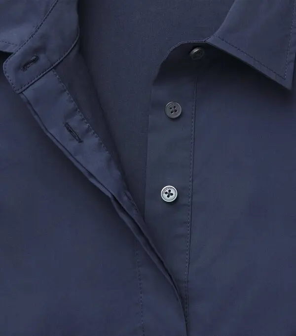 Simkhai Belted Poplin Maxi Dress - Navy
