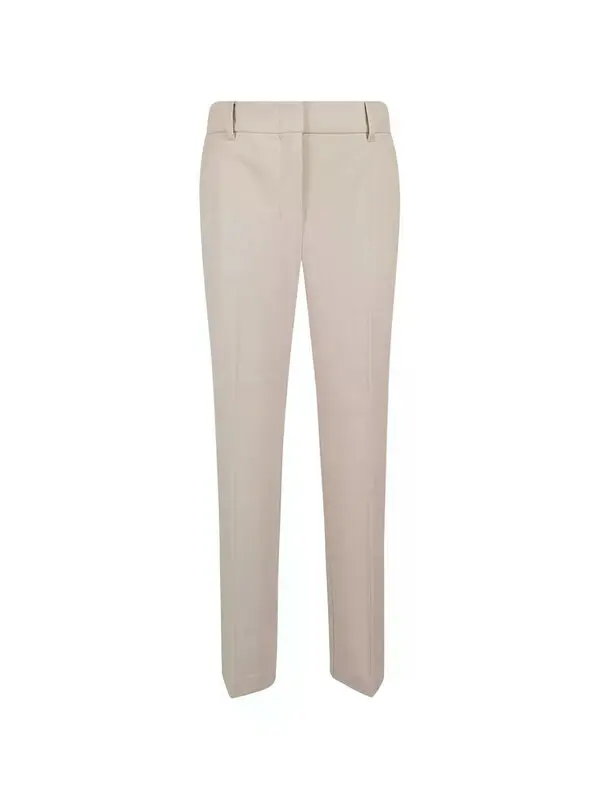 Max Mara Pressed Crease Tailored Trousers - Neutrals