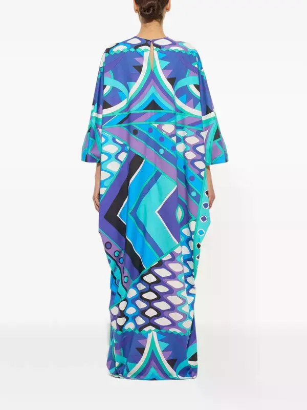 Emilio Pucci Vivara Print V-neck Kaftan