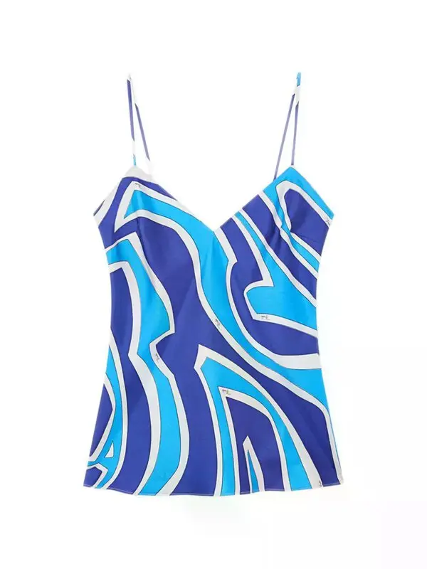 Emilio Pucci Labirinto Print Camisole Top