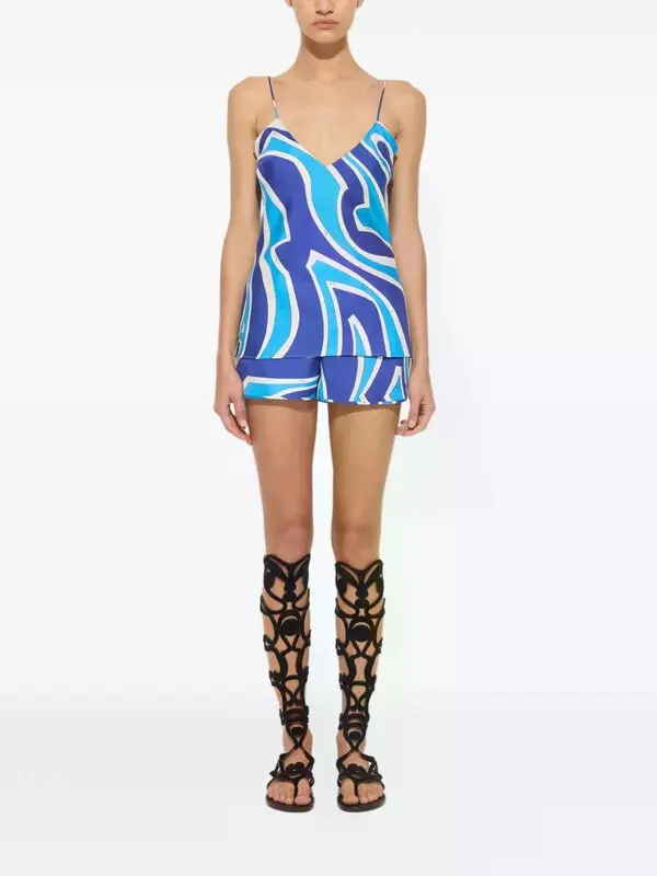 Emilio Pucci Labirinto Print Camisole Top