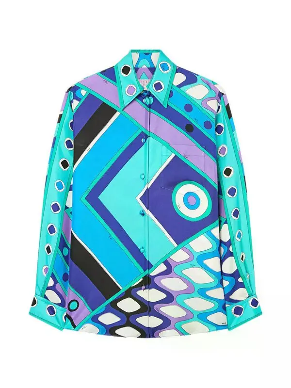 Emilio Pucci Vivara-print Silk Shirt