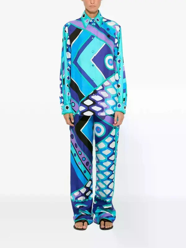 Emilio Pucci Vivara-print Silk Shirt