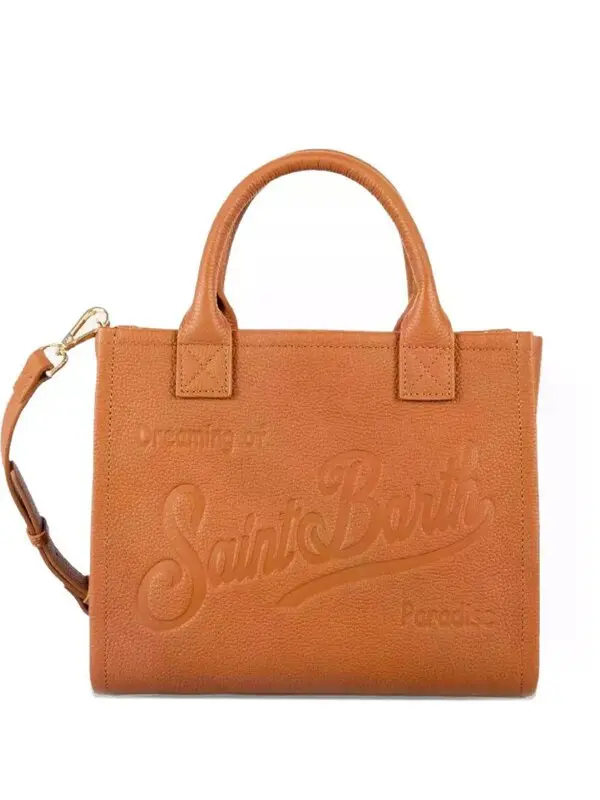 MC2 SAINT BARTH Vanity Embossed Leather Tote Bag