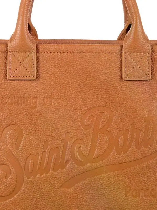 MC2 SAINT BARTH Vanity Embossed Leather Tote Bag