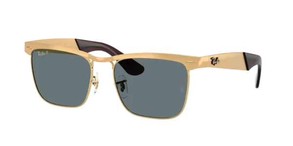 Ray-ban Wayfarer Deluxe Sunglasses - Dark Blue Polarized