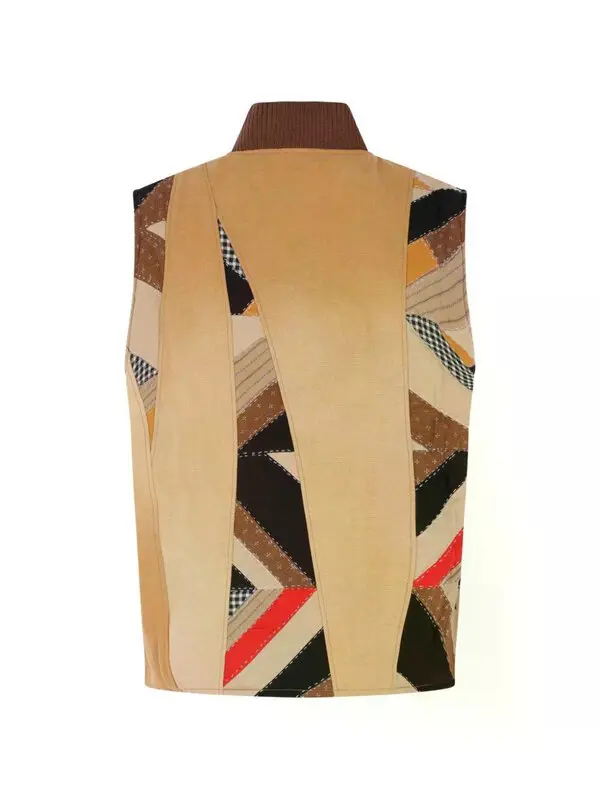 KHOKI Patchwork Panelled Jacket - Neutrals