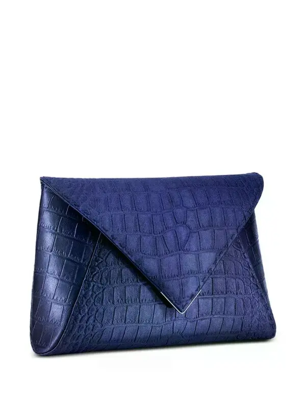 Tyler Ellis Large Lee Pouchet Clutch Bag - Blue