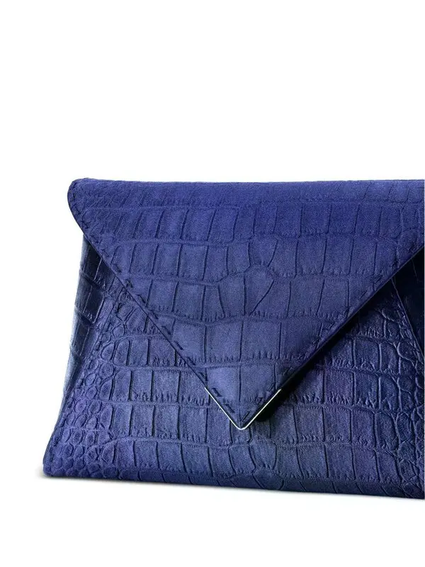 Tyler Ellis Large Lee Pouchet Clutch Bag - Blue