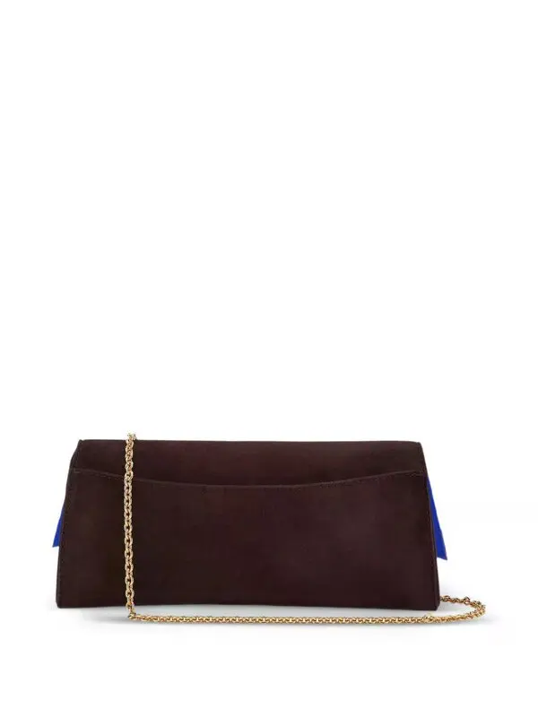 Tyler Ellis Veronica Suede Clutch Bag - Brown