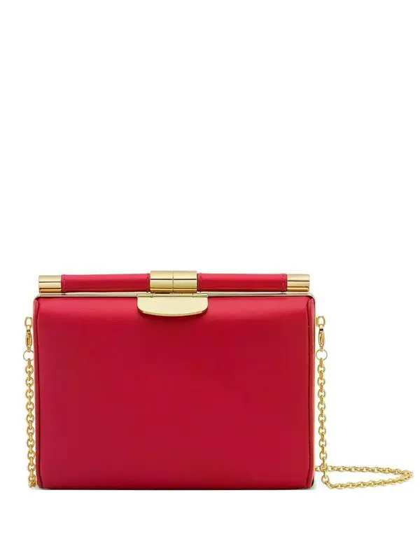 Tyler Ellis Jamie Leather Clutch Bag - Red