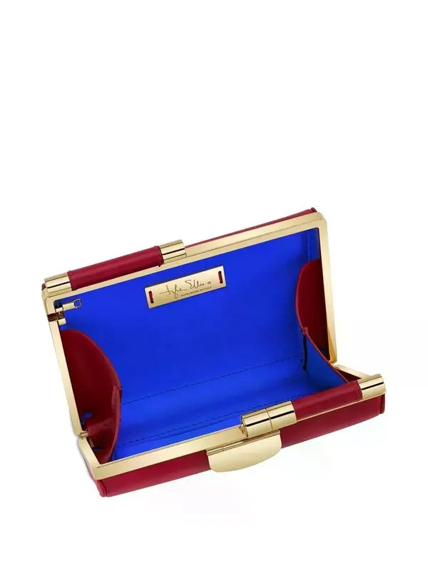 Tyler Ellis Jamie Leather Clutch Bag - Red