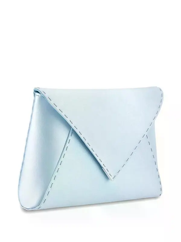Tyler Ellis Large Lee Pouchet Clutch Bag - Blue