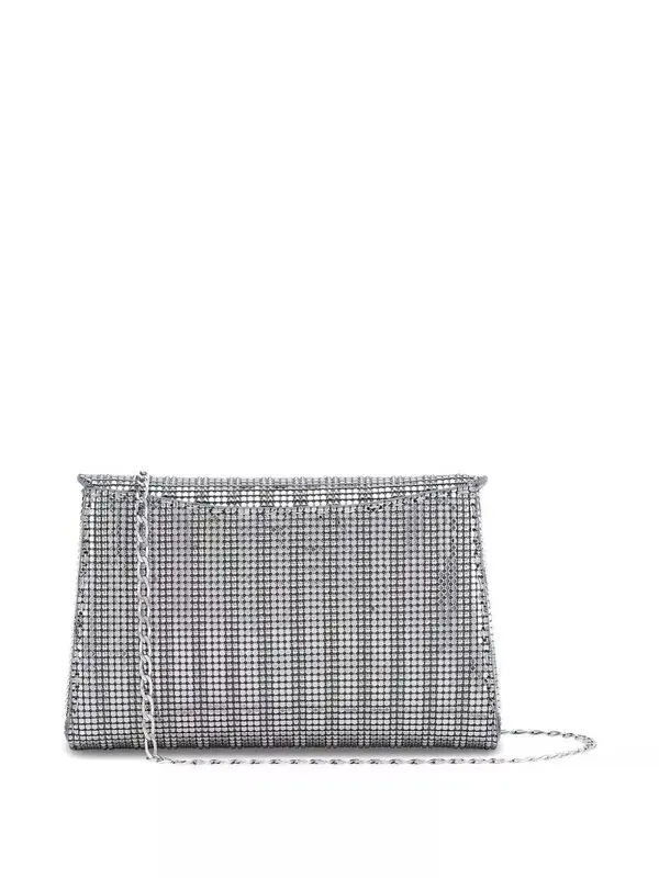 Tyler Ellis Small Lee Pouchet Chainmail Clutch Bag - Silver