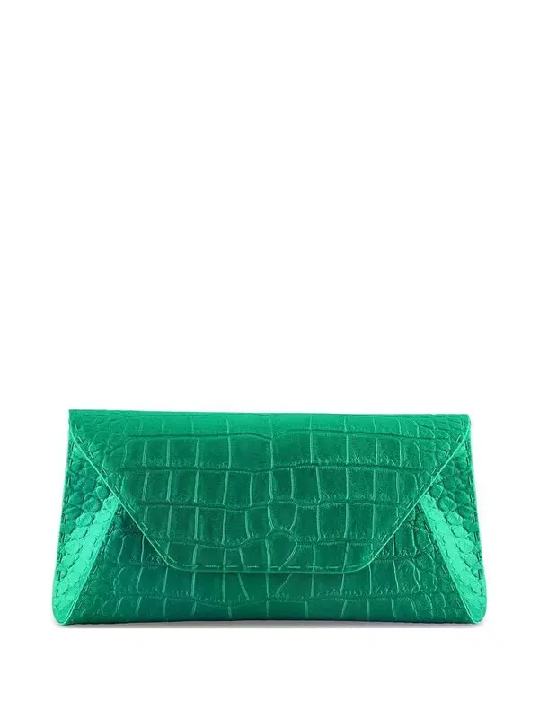 Tyler Ellis Small Eloise Clutch Bag - Green