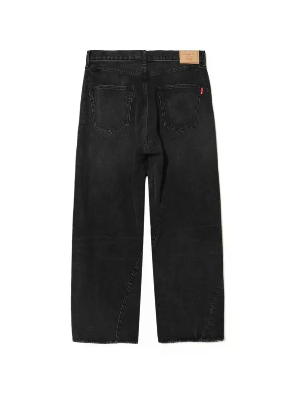 Undercover Slogan Print Panelled Jeans