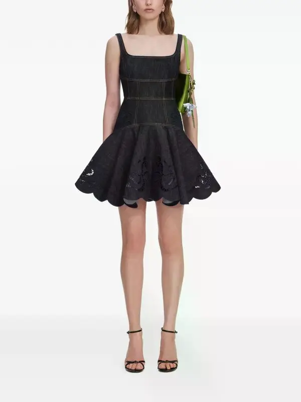 SELF-PORTRAIT Broderie Anglaise Mini Dress