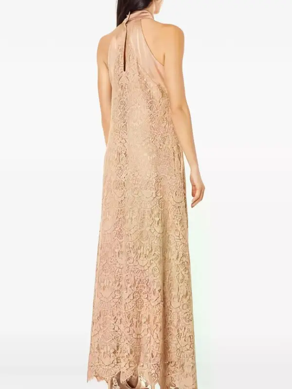 D.exterior Lace-overlay Gown