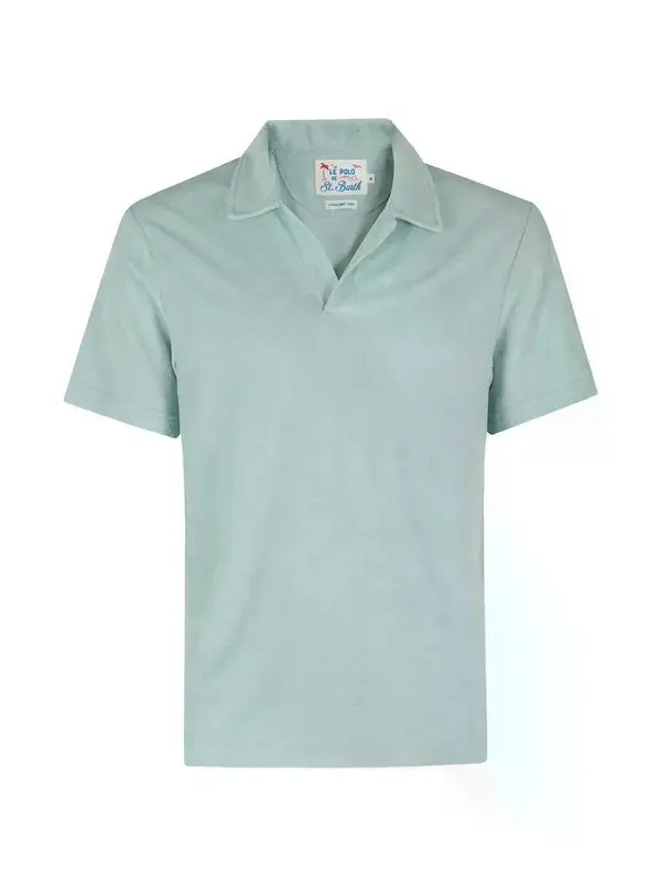 MC2 SAINT BARTH Jeremy Terry-cloth Polo Shirt - Green