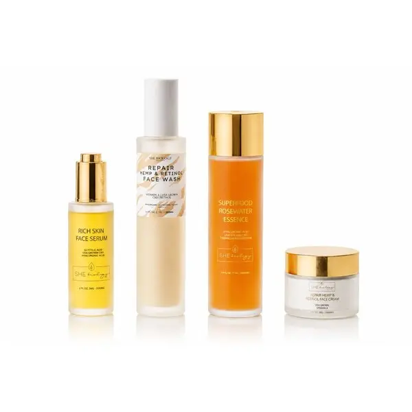 SHE BIOLOGY SKINCARE & WELLNESS Signature Collection Full Set - Brown