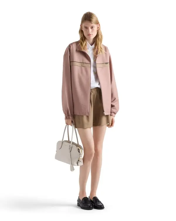 Prada Signet Medium Leather Tote Bag