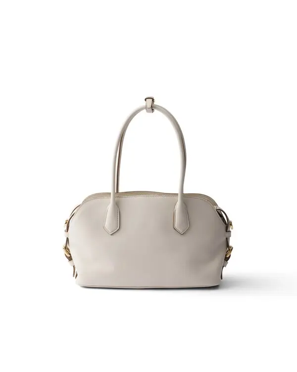 Prada Signet Medium Leather Tote Bag