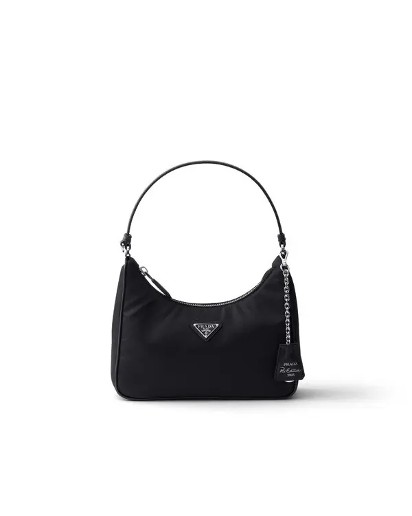 Prada Re-nylon And Saffiano Mini Bag - Black