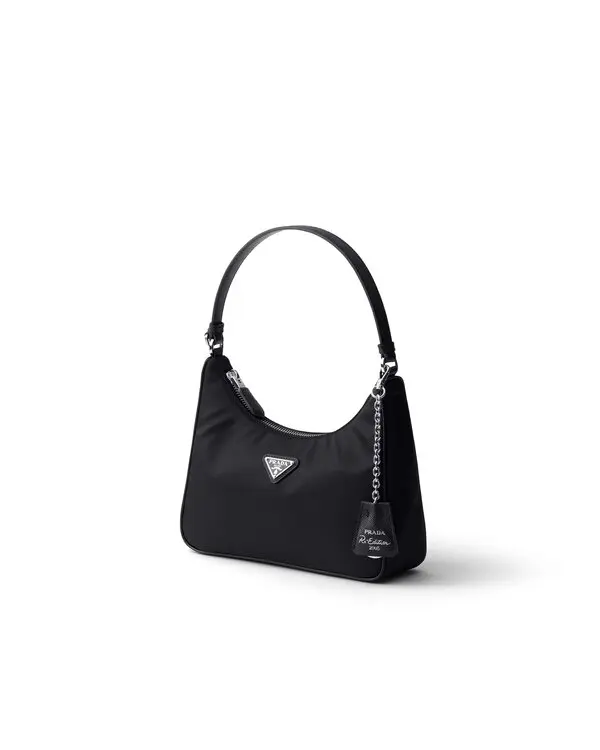 Prada Re-nylon And Saffiano Mini Bag - Black