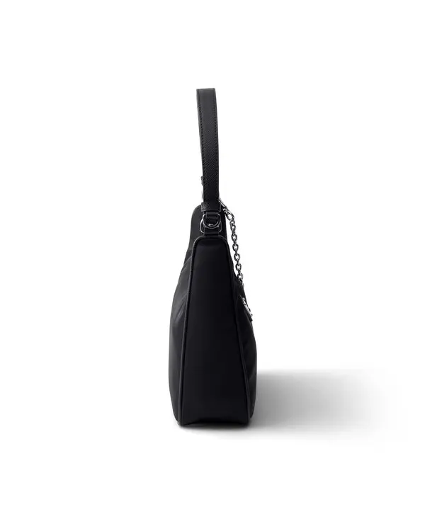 Prada Re-nylon And Saffiano Mini Bag - Black