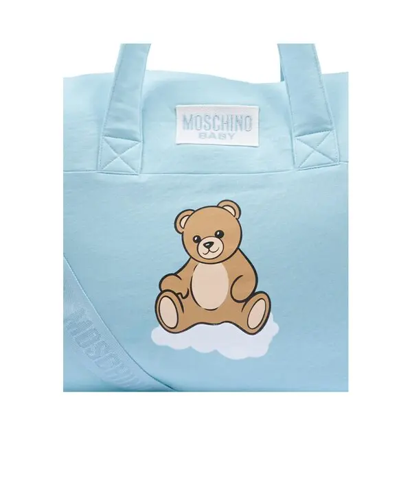 Moschino Changing Bag With Teddy Bear And Cloud Pattern