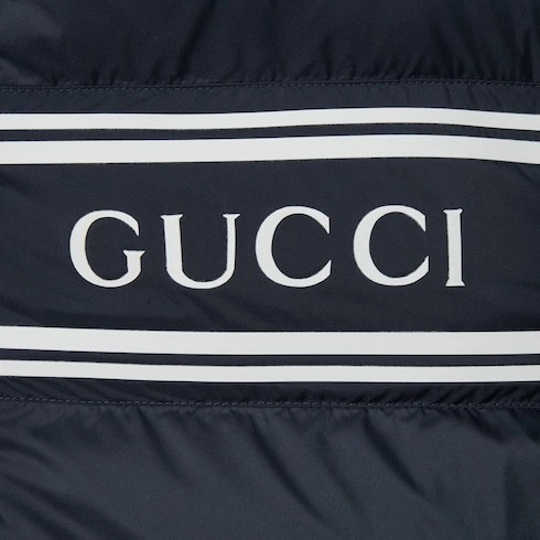 Gucci Logo Detailed Zip-up Padded Jacket