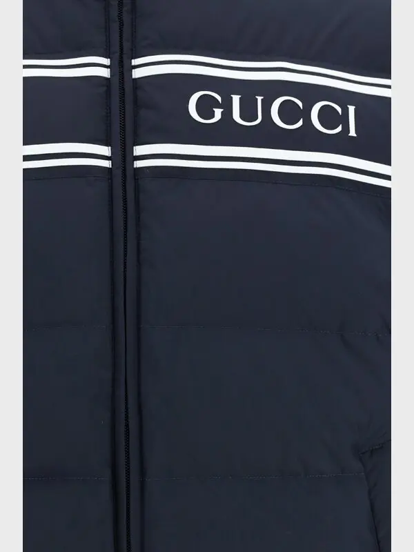 Gucci Logo Detailed Zip-up Padded Jacket