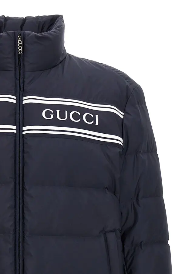 Gucci Logo Detailed Zip-up Padded Jacket